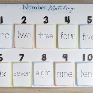 Number Matching, Counting Games, Numbers 1-10, Homeschool Preschool ...
