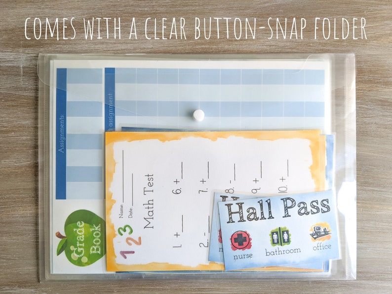 Pretend Teacher Set Laminated Pretend Teacher Personalized - Etsy