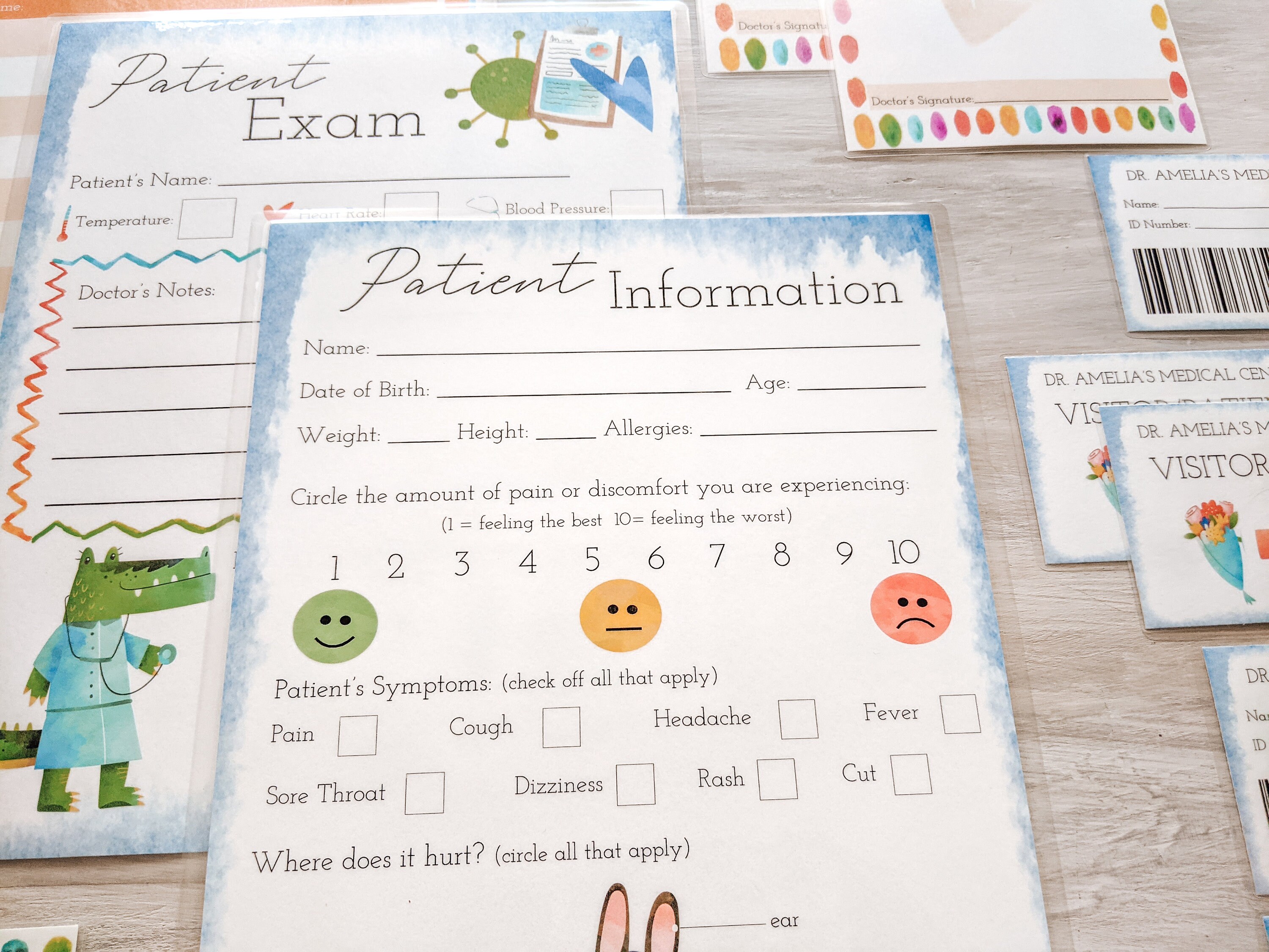 Pretend Play Dramatic Play Pretend Doctor Set Personalized - Etsy