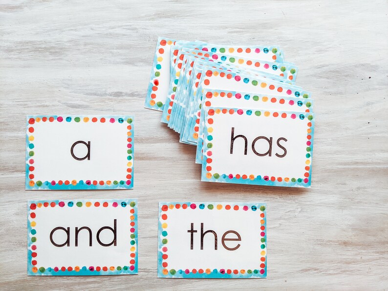 Sight Word Flashcards Digital Download Kindergarten Sight - Etsy