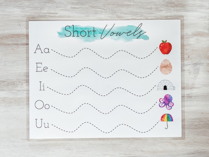 Vowel Chart Vowel Sounds Early Literacy Letter Sounds | Etsy