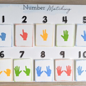 Number Matching, Counting Games, Numbers 1-10, Homeschool Preschool ...