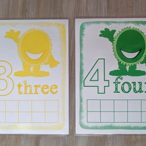 Digital Download Ten Frame Play Dough Mats, Number Play, Learning to ...