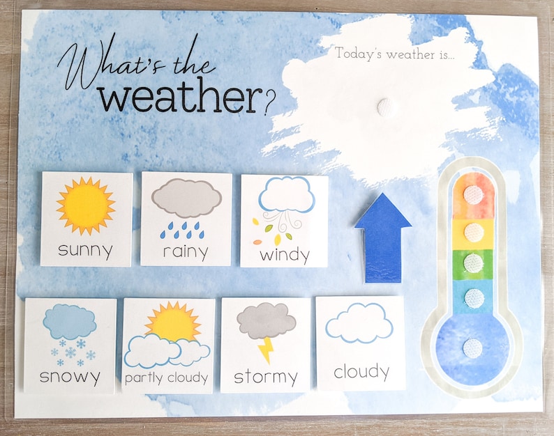 Weather Chart Custom Listing | Circle Time | What's the Weather ...