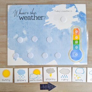 Weather Chart Custom Listing | Circle Time | What's the Weather ...