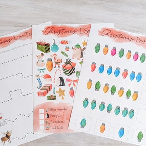 Christmas Activity Printable BUNDLE, Homeschool Activities Digital ...