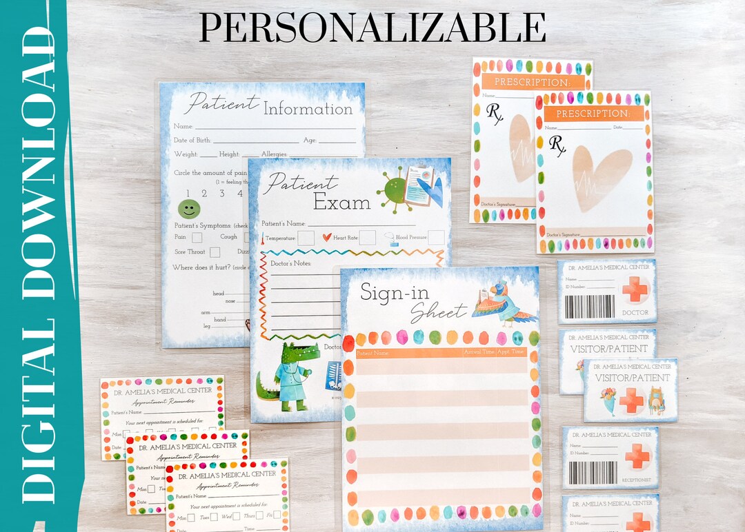Pretend Play, Dramatic Play, Pretend Doctor Set, Personalized Kids Gift ...