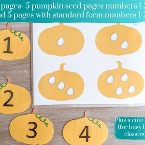 Pumpkin Patch Number Match Digital Download, Printable Fall Activity ...