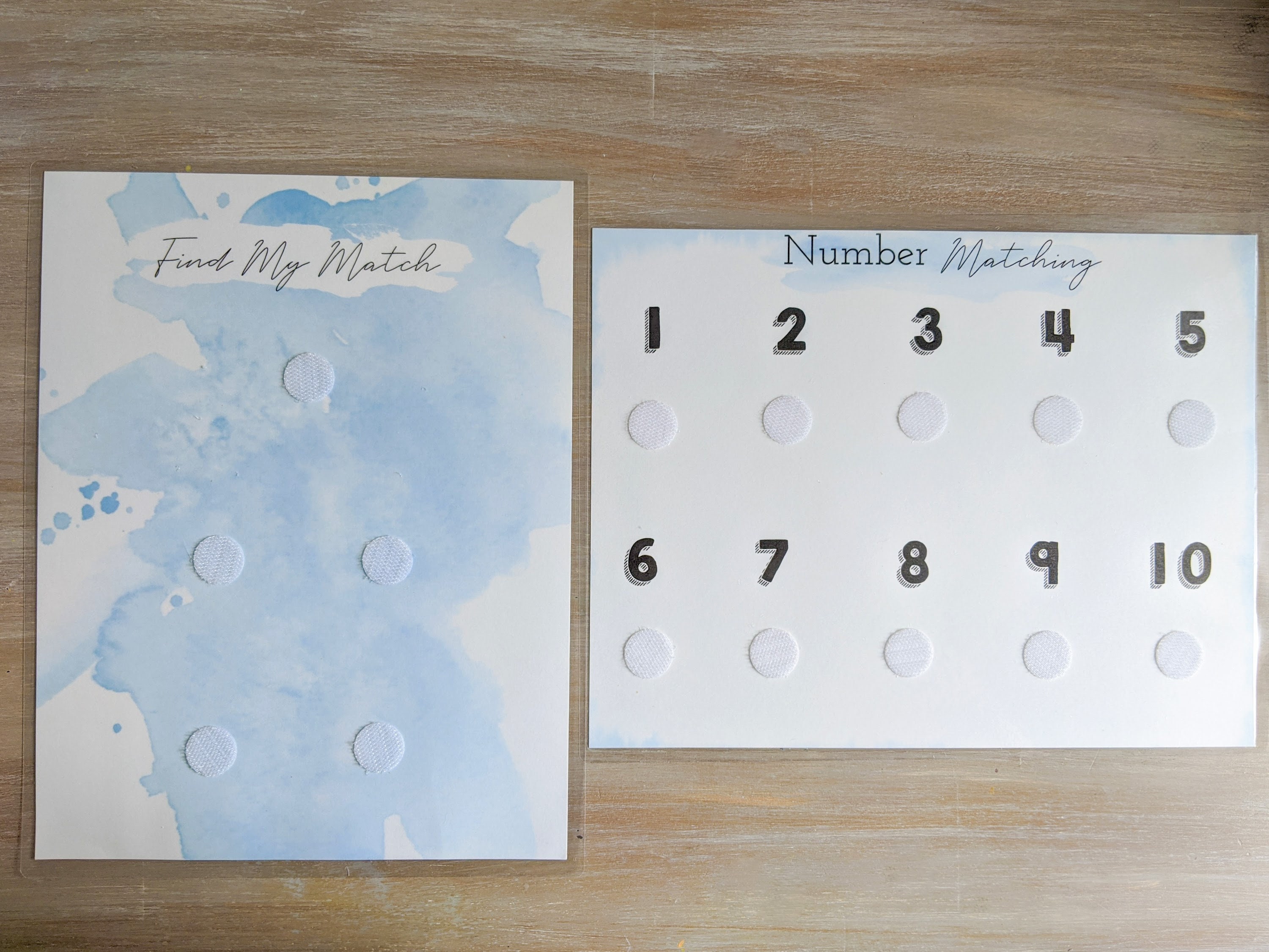 Number Matching Counting Games Numbers 1-10 Homeschool | Etsy