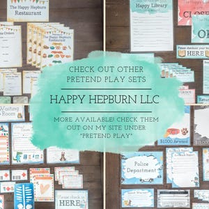 Pretend Library, Pretend Play, Pretend Library Set, Dramatic Play ...