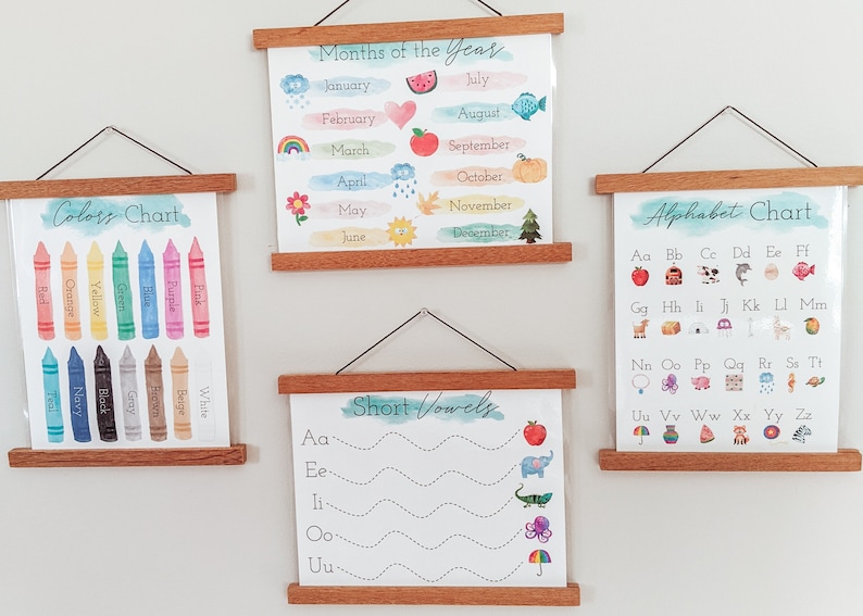 Colors Chart, Educational Printable, Classroom Decor (digital Download ...