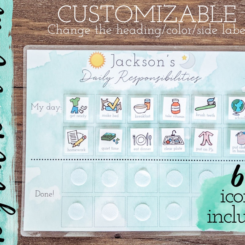 Kids Daily Routine - Etsy