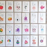 Alphabet Ocean Cards - Etsy