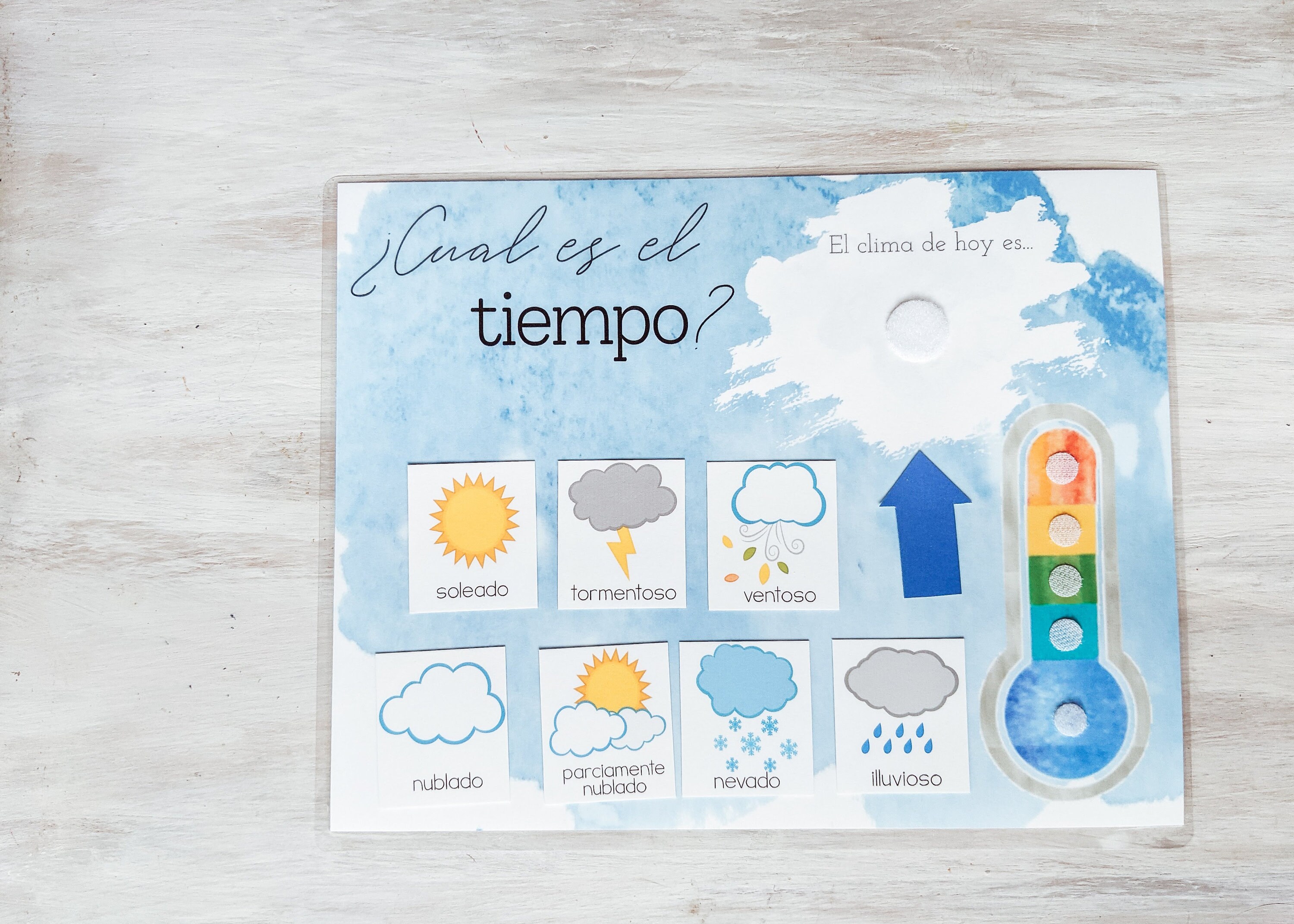 Spanish Weather Chart Digital Download Weather Chart Spanish | Etsy UK