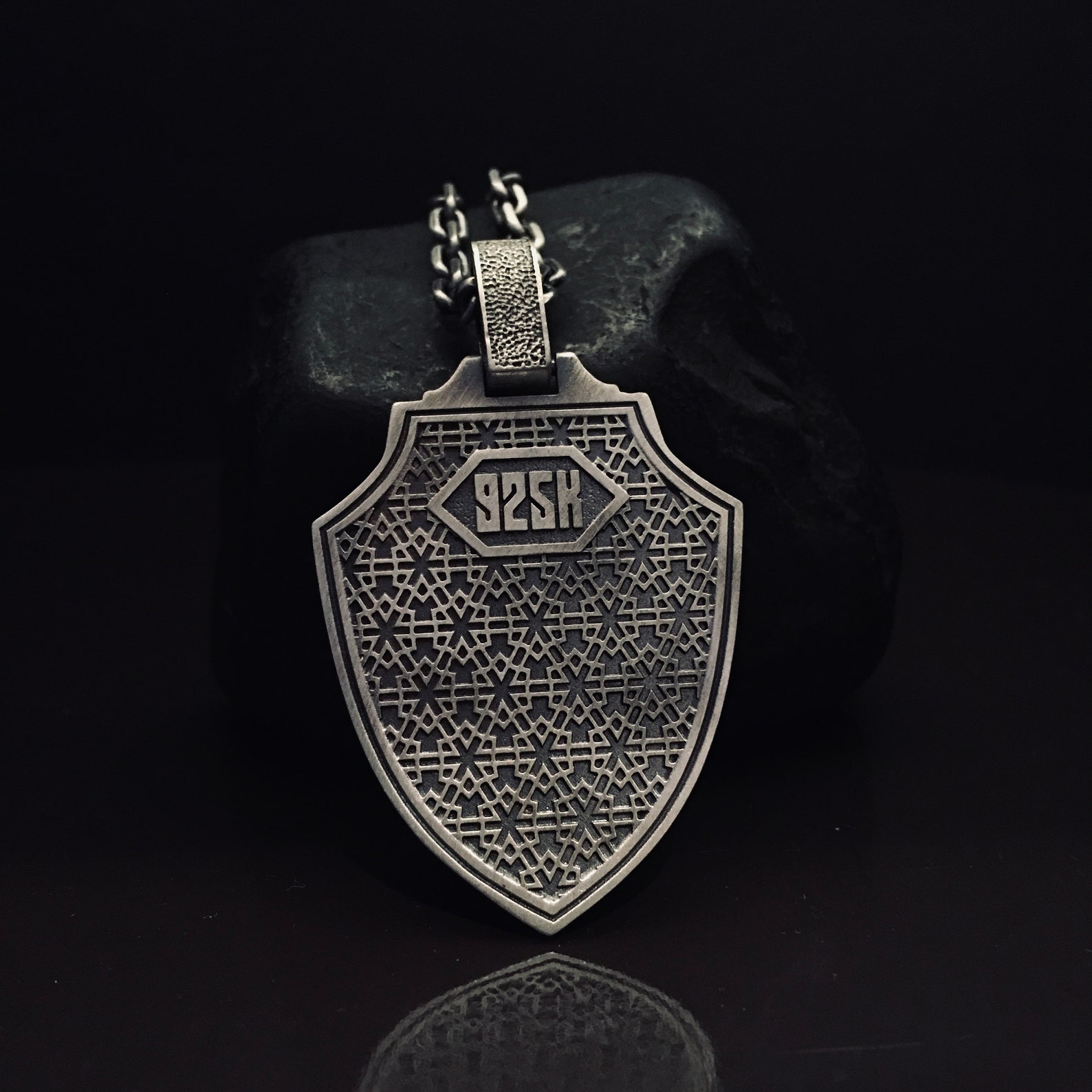 Archangel Saint Michael Silver Medallion Orthodox Shield - Etsy