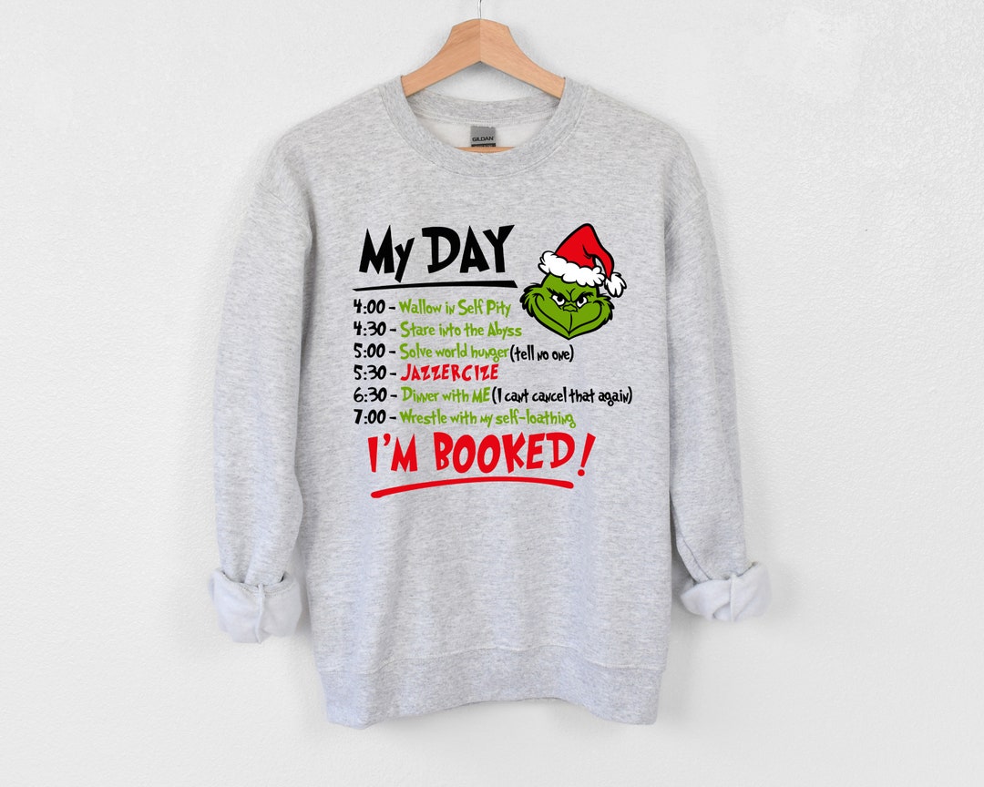 Christmas Crewneck Grinchmas Grinch Sweater Holiday Crewneck - Etsy