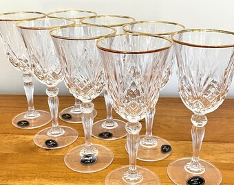 Gold Rim Glass | Etsy