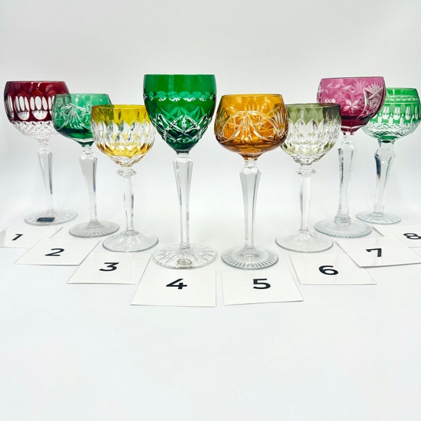 Colored Glass Stemware - Etsy