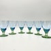Bormioli Rocco Bahia Champagne Glasses Stunning Blue and - Etsy