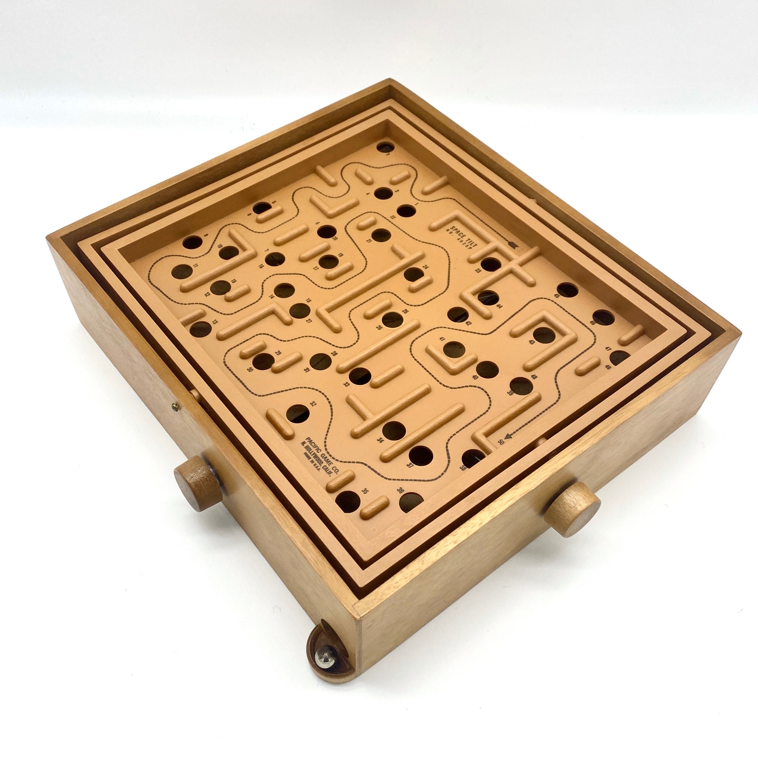 1960s Space Tilt Labyrinth Maze Game American Made Wooden - Etsy