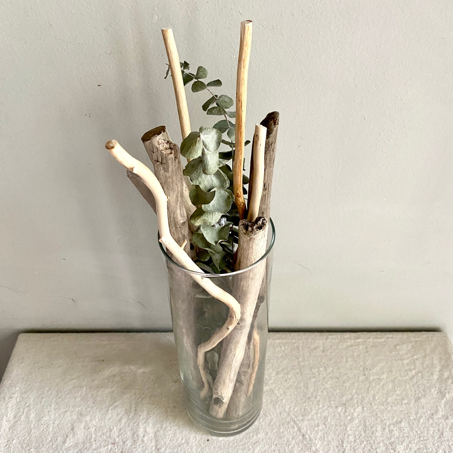 Driftwood Eucalyptus Arrangement in Vase Driftwood Floral - Etsy