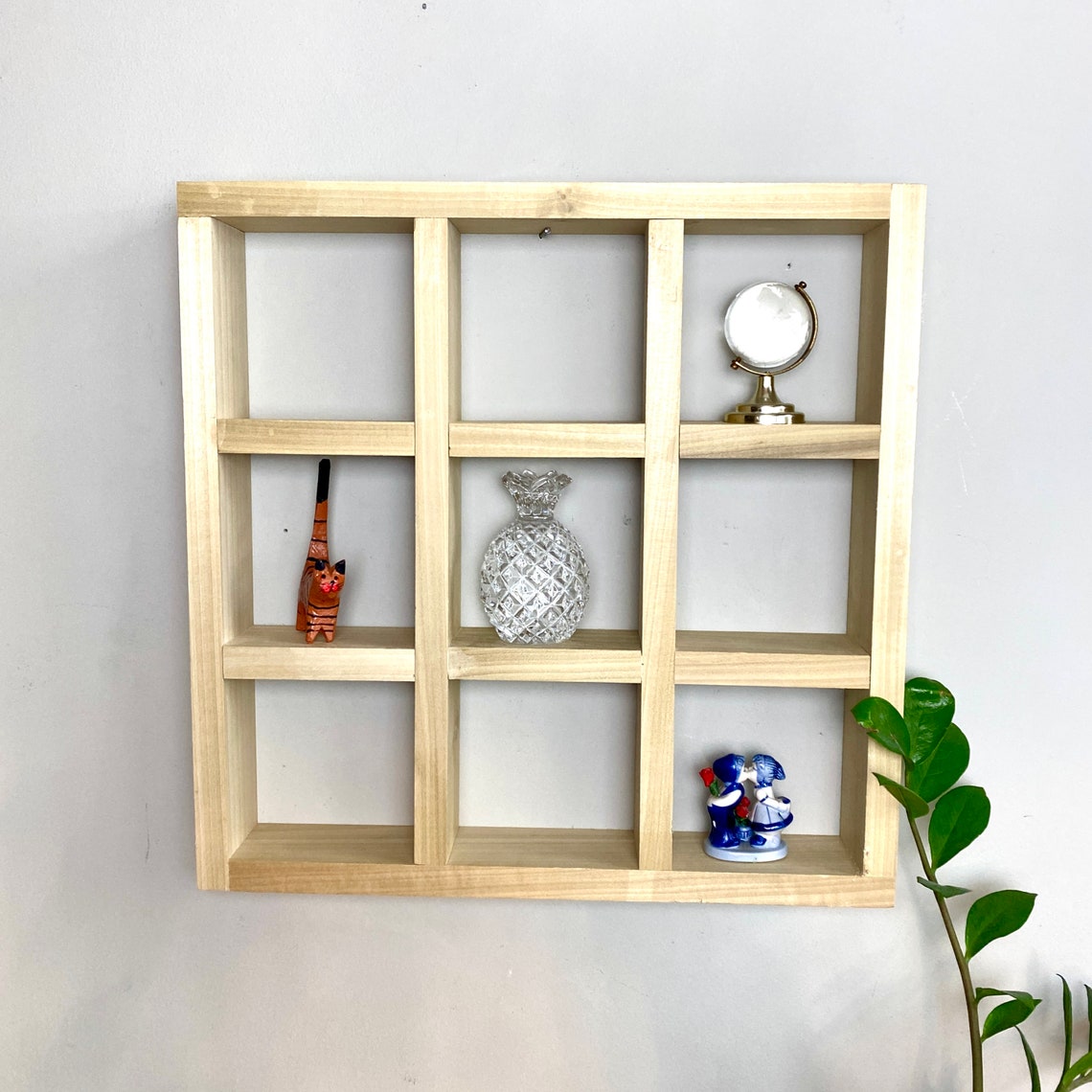 Large Floating Square Shelf 9 Cube Square Wall Shelf Light - Etsy