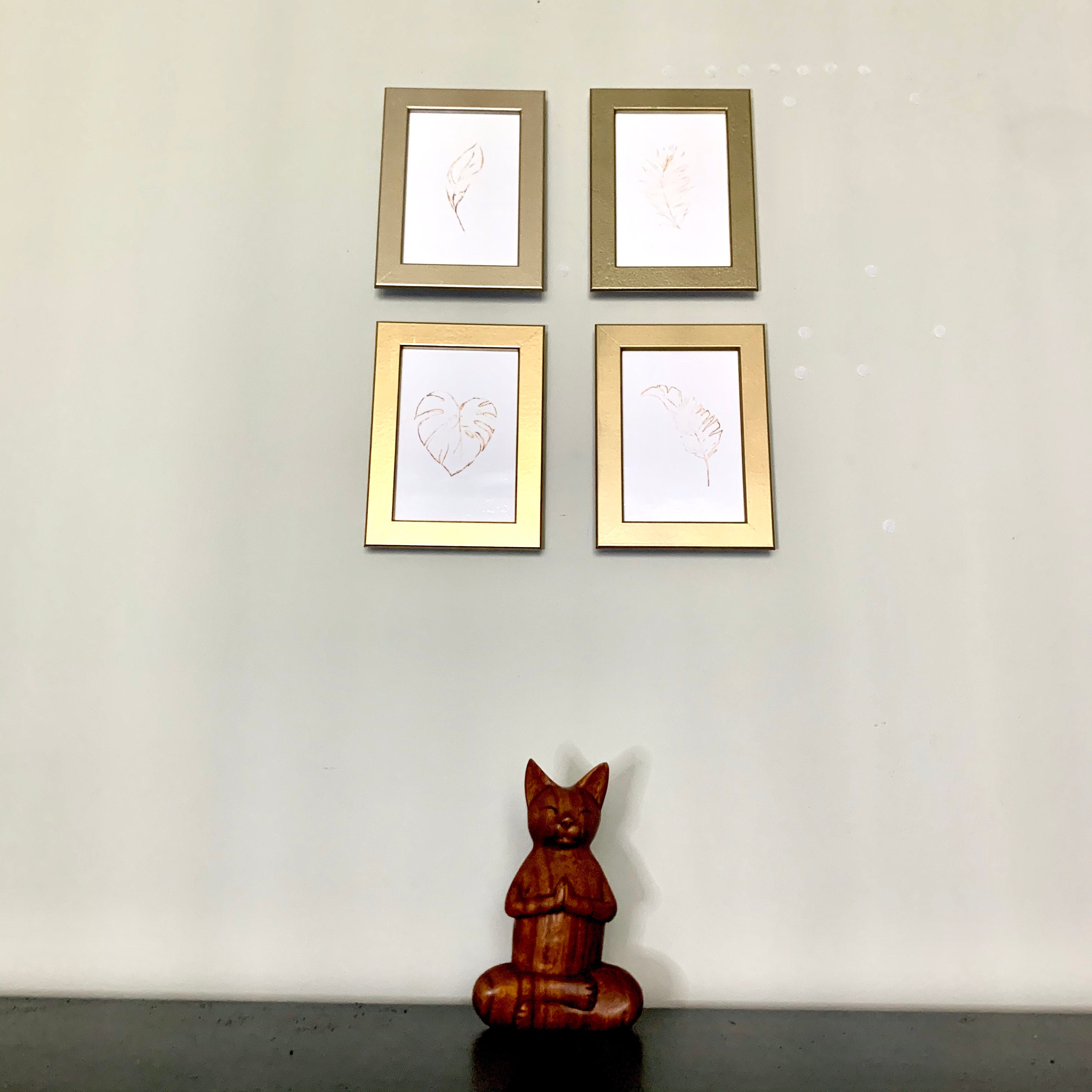 Gold Picture Frame Set Metallic Gold Mini Gallery Wall - Etsy