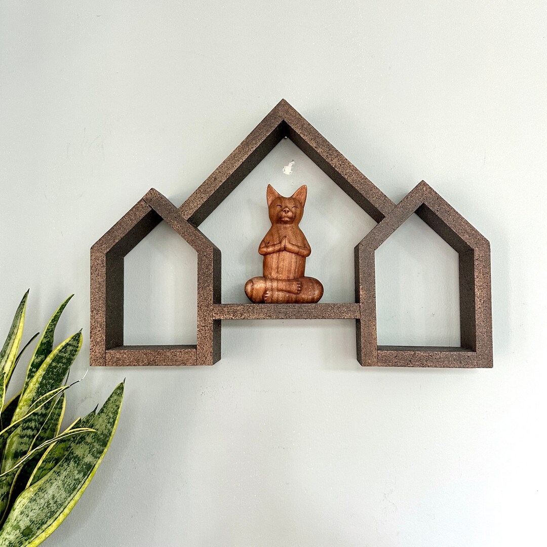 Large House Shaped Wall Shelf | Entryway Home Shape Shelf | Front Door ...