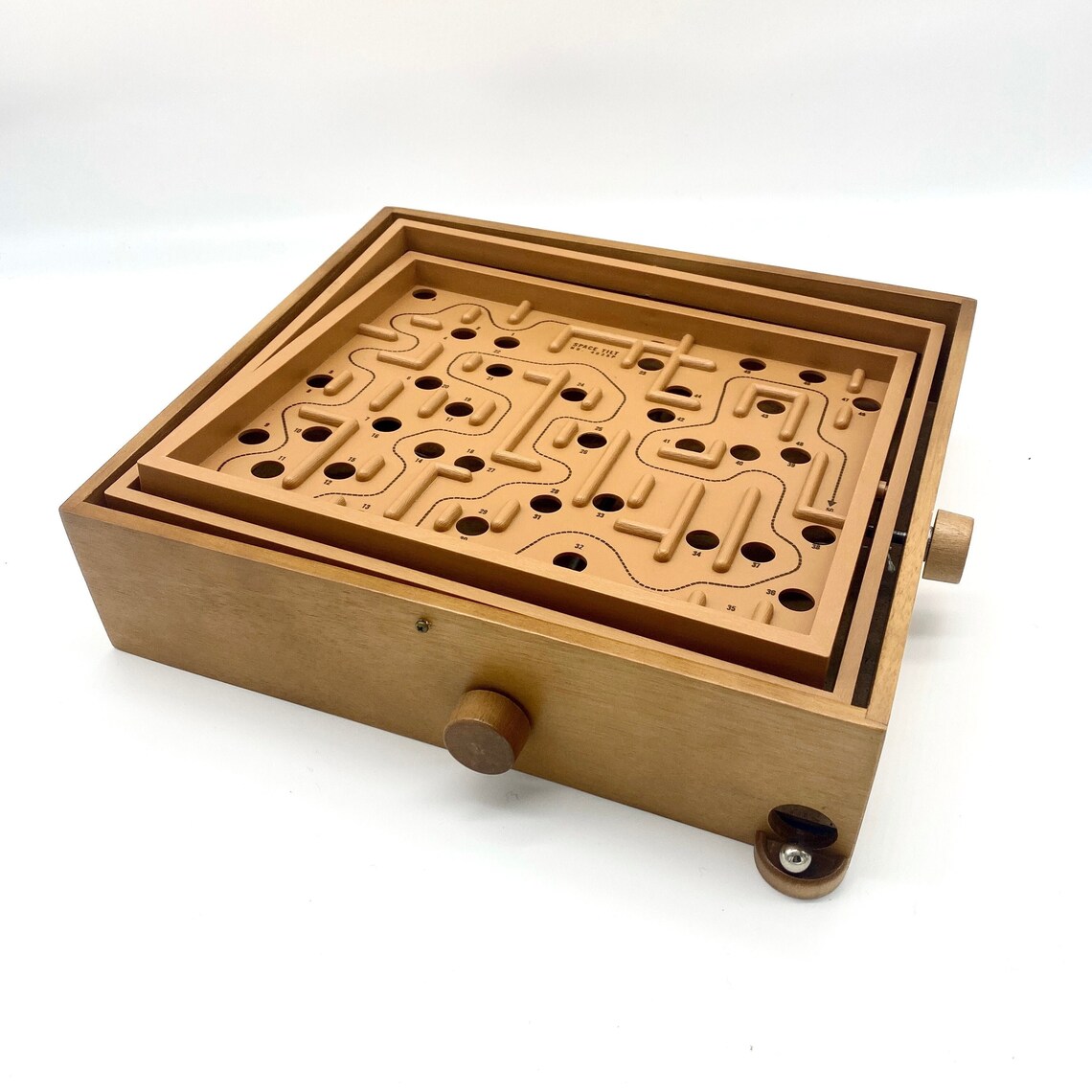 1960s Space Tilt Labyrinth Maze Game American Made Wooden - Etsy