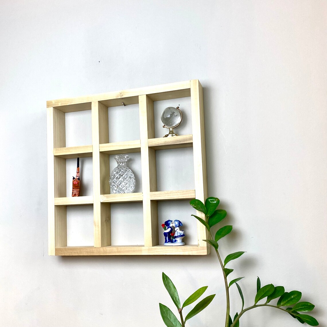 Large Floating Square Shelf 9 Cube Square Wall Shelf Light - Etsy