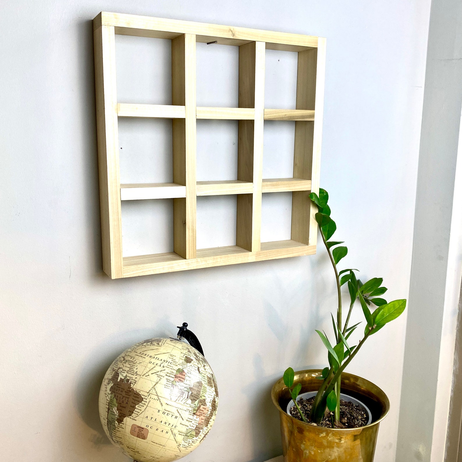 Large Floating Square Shelf 9 Cube Square Wall Shelf Light - Etsy