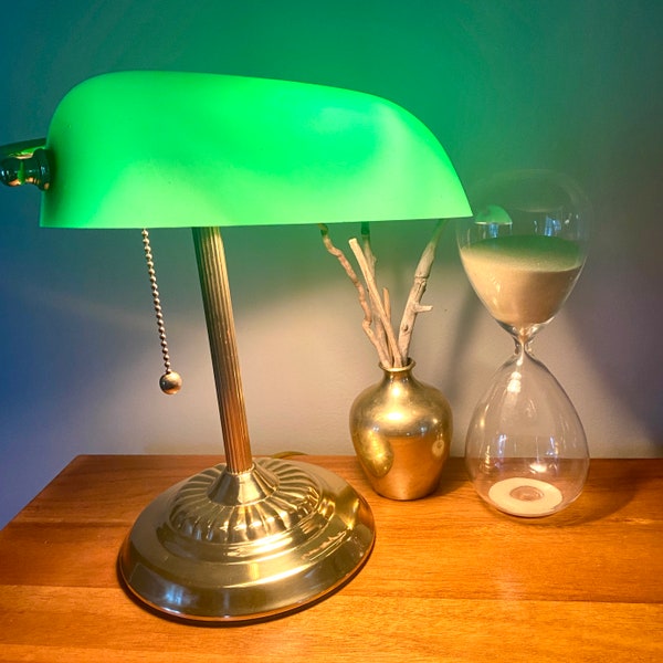 Bank Green Lamp - Etsy