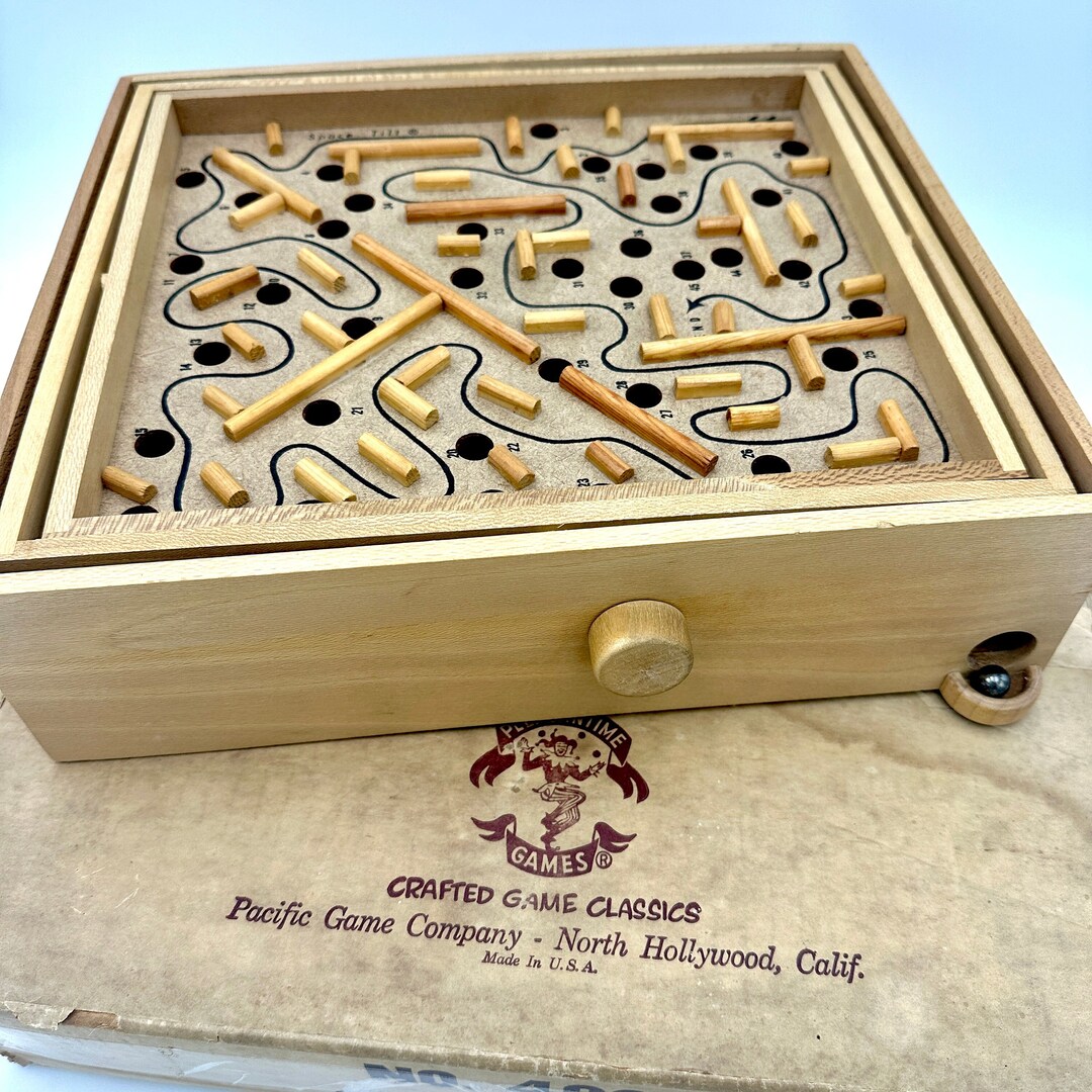 Original 1950s Space Tilt Labyrinth Maze American Made Pacific Game ...