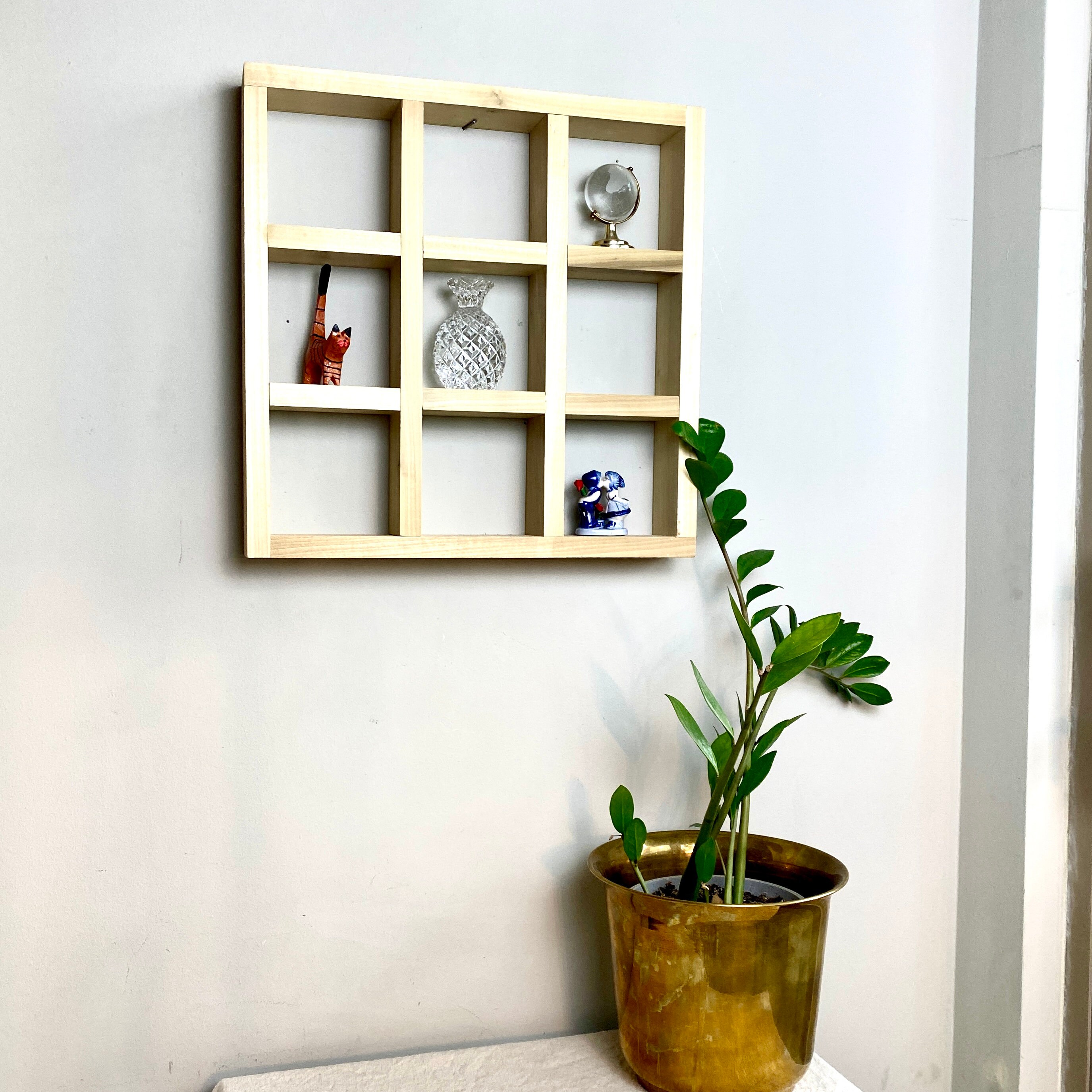 Large Floating Square Shelf 9 Cube Square Wall Shelf Light - Etsy