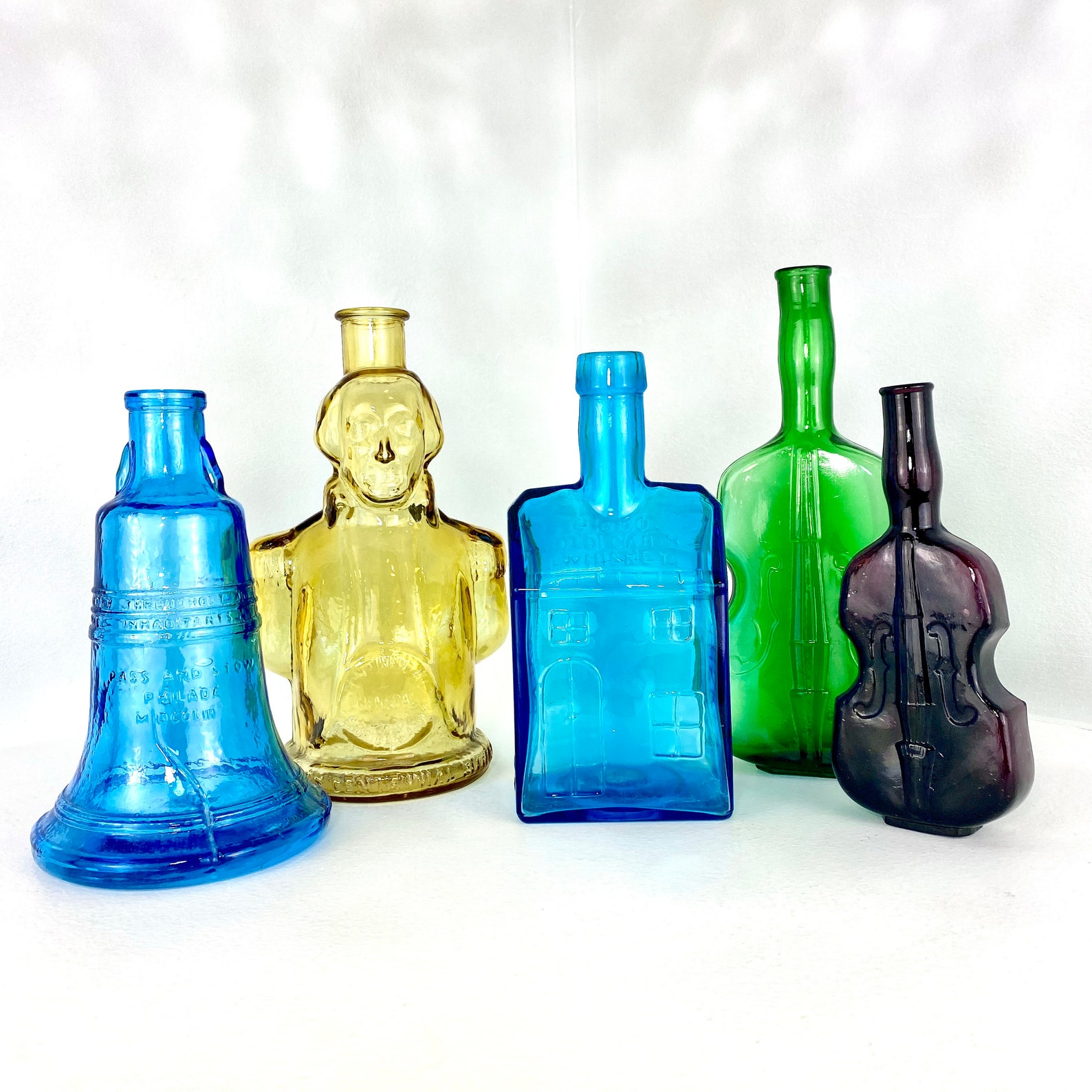 Vintage Wheaton Glass Bottles Collectible Glass Bottle Set Etsy