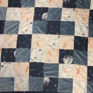 Handmade "over the Moon" Baby Quilt With Personalization Option - Etsy