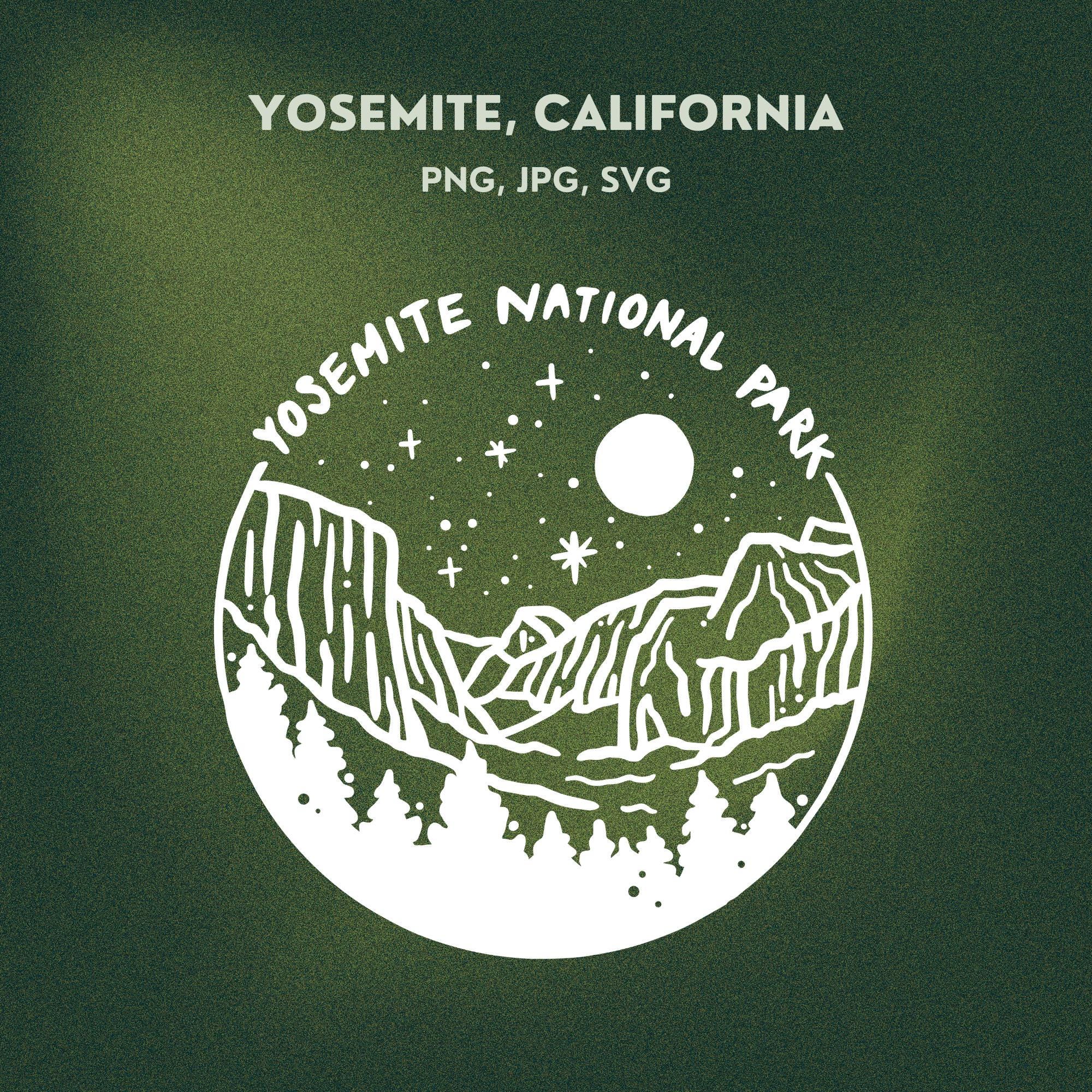 Yosemite California SVG, Logo Image, Hiking Camping Adventure Trip ...