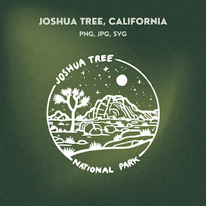 Joshua Tree California SVG, Logo Image, Hiking Camping Adventure Trip ...