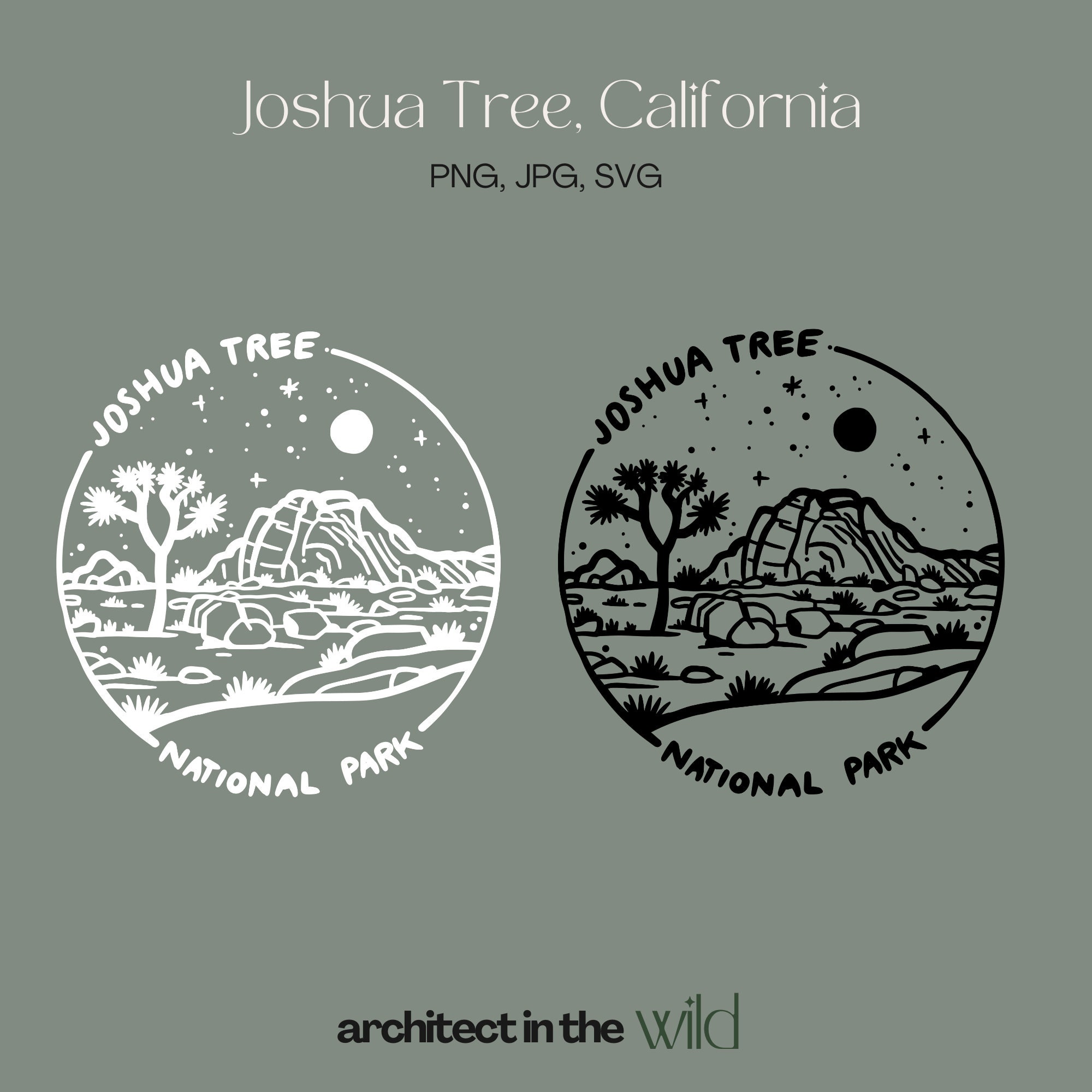 Joshua Tree California SVG, Logo Image, Hiking Camping Adventure Trip ...