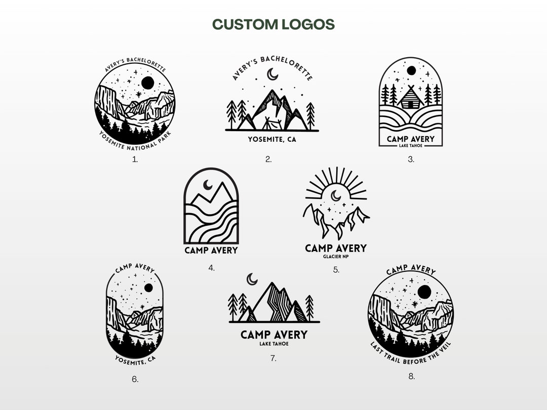 Last Trail Before the Veil Personalized Logo for Outdoorsy Bachelorette ...