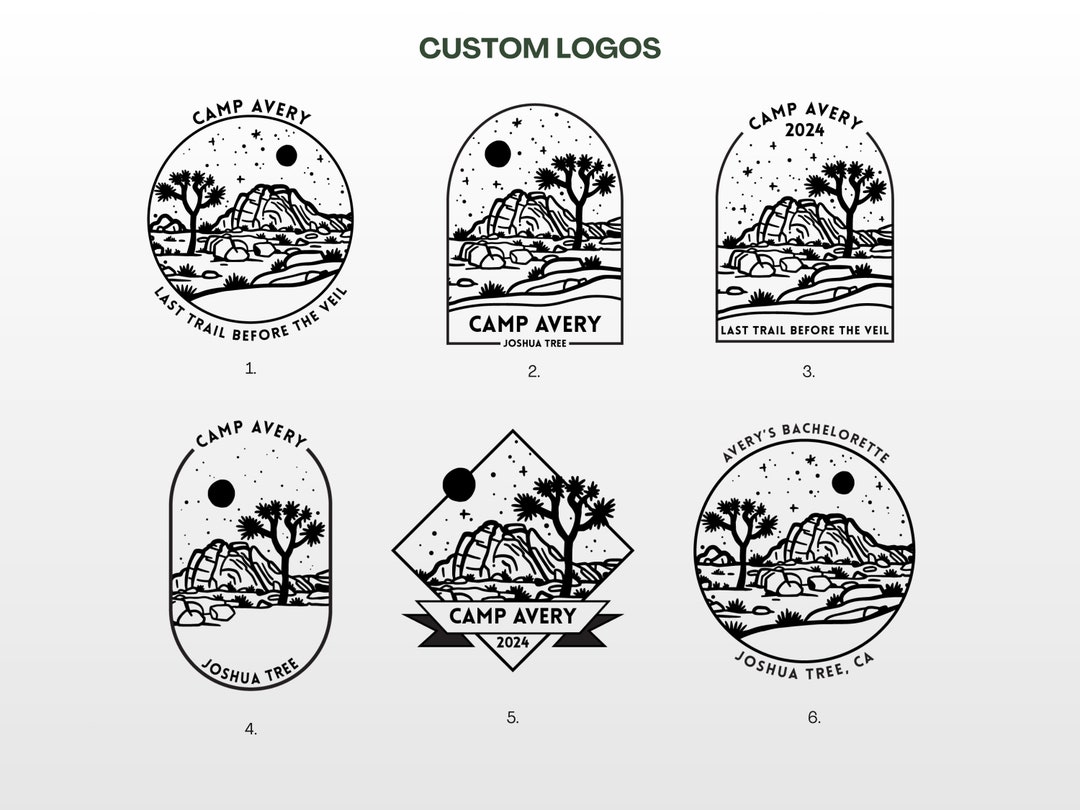 Last Trail Before the Veil Personalized Logo for Outdoorsy Bachelorette ...