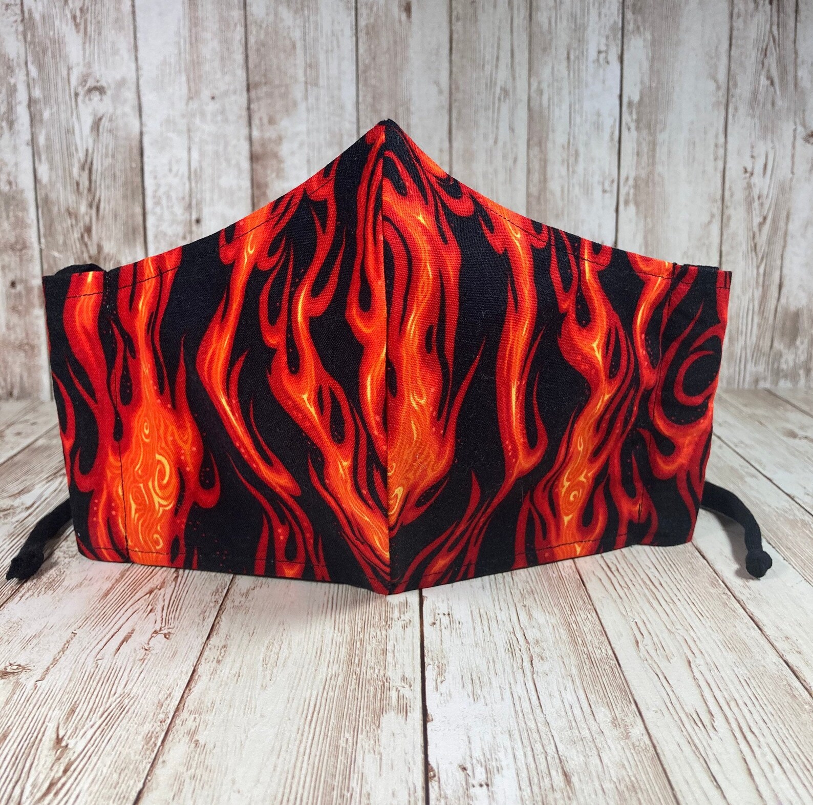 Fire Face Mask Burning Flames Face Mask Fuego Face Mask | Etsy