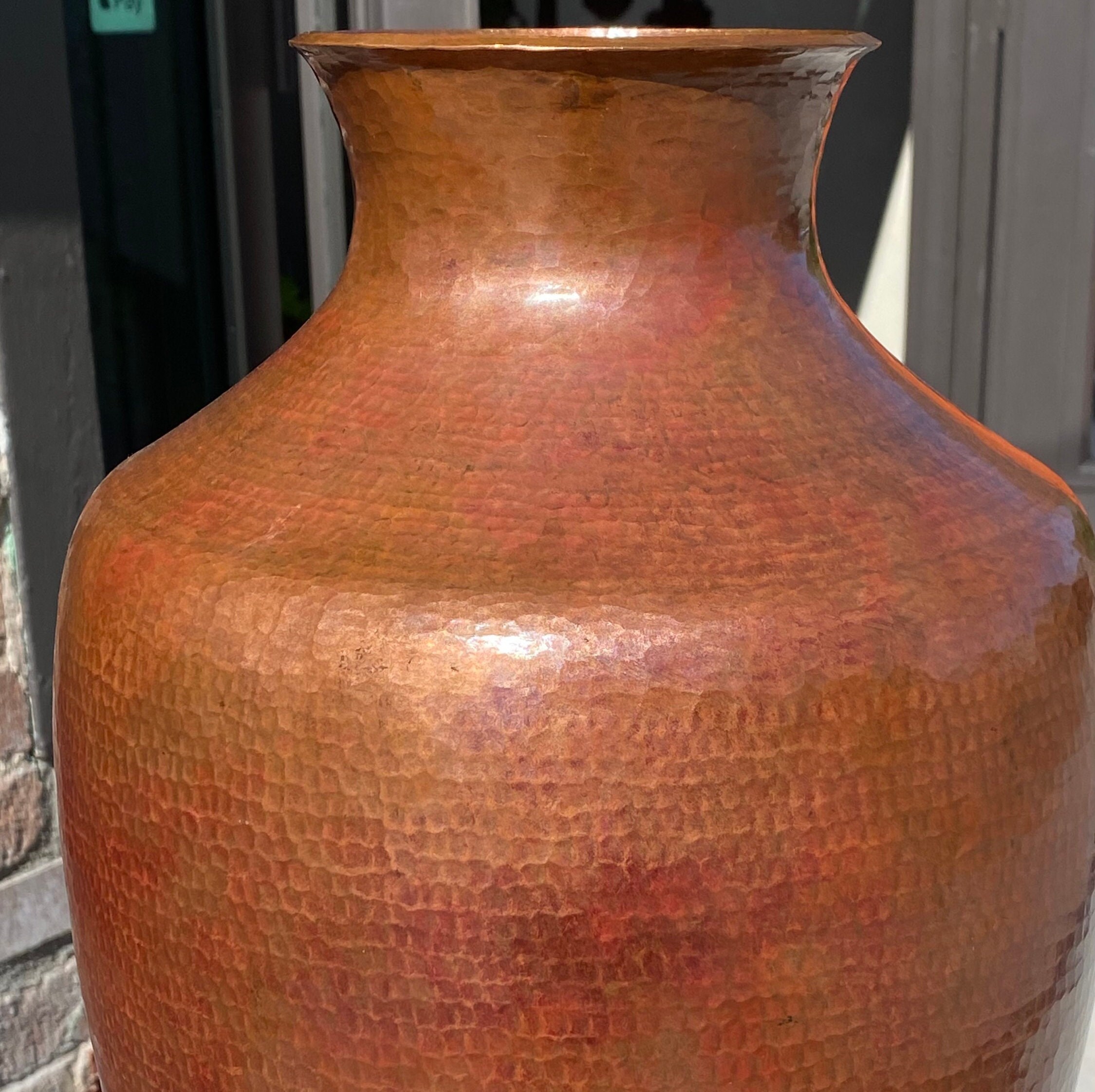 Large Copper Vase - Etsy