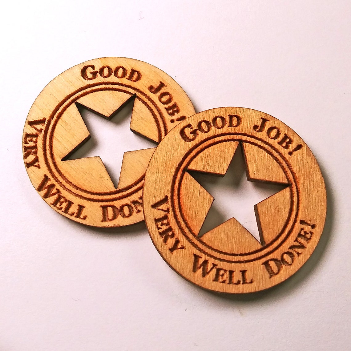 25 Good Job Tokens - Etsy