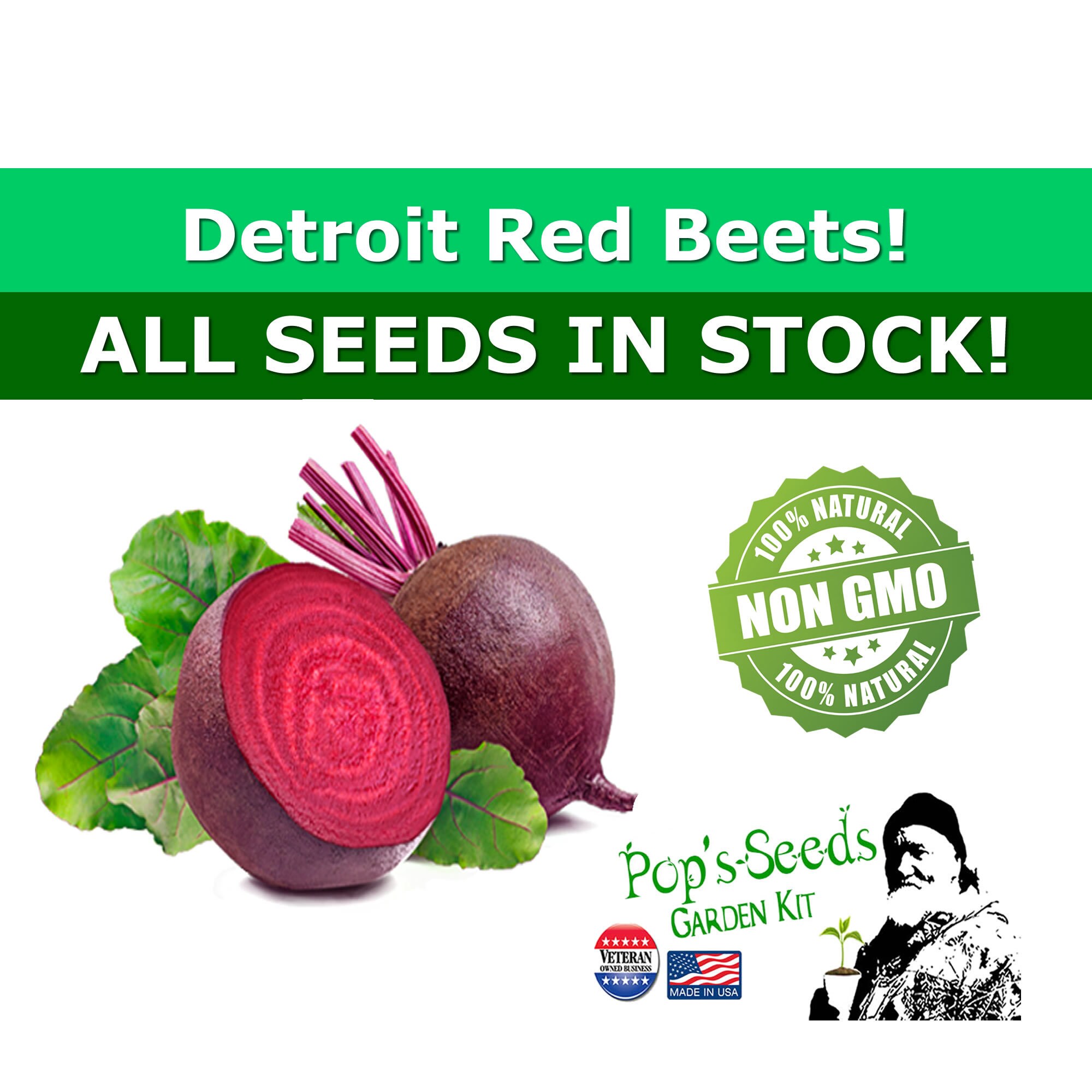 Heirloom Beet Seed Packs Detroit Red Beet Seeds Non Gmo | Etsy