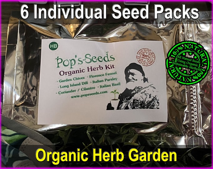 Organic Kitchen Herb Kit Indoor Herb Garden Kit Organic Herb Seeds - Etsy