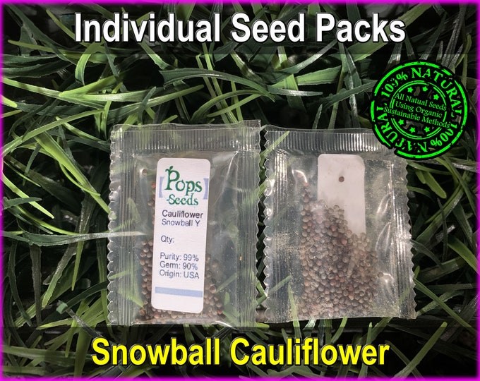 Heirloom Snowball Cauliflower Vegetable Seed Packs - Snowball ...