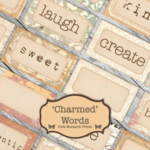 Charmed Words, Junk Journaling Words, Words for Junk Journals ...