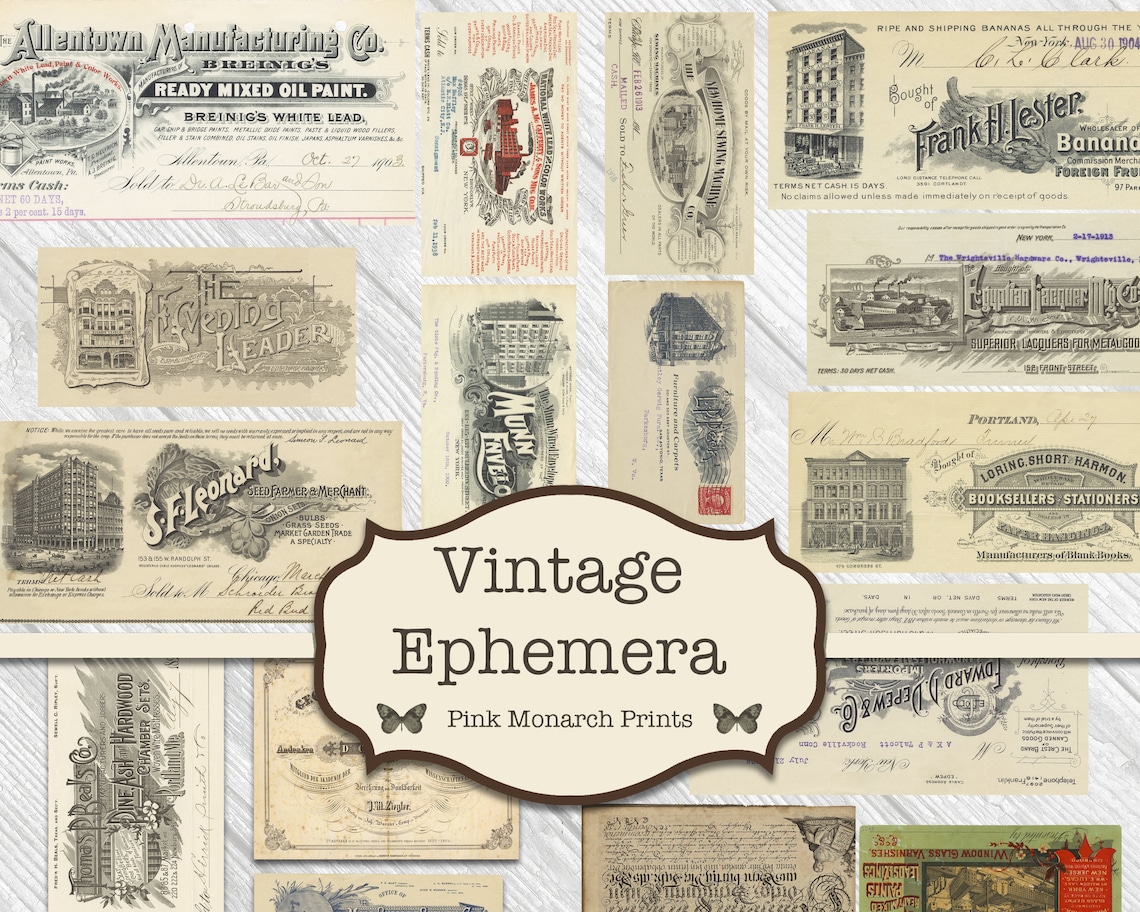 Junk Journal Kit Junk Journaling Ephemera Vintage Ephemera - Etsy