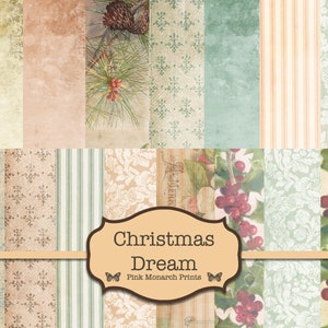 Junk Journal Kit, Junk Journaling Christmas, Digital Christmas Paper ...